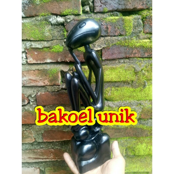 Jual PATUNG / PAJANGAN RUMAH/PATUNG UKIR ASMAT PAPUA MEMEGANG CANGKLONG ...