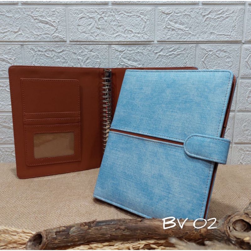 Jual Binder Polos Premium Kulit Sintetis Denim Binder exclusive A5 R 6 ...