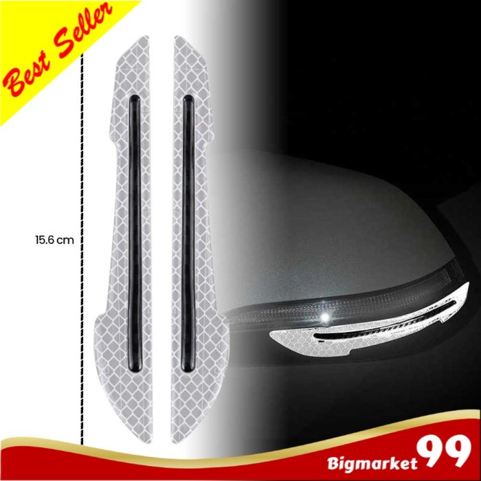 Jual Stiker Reflektor Mobil Sticker Safety Warning Sign Decal 2 PCS ...