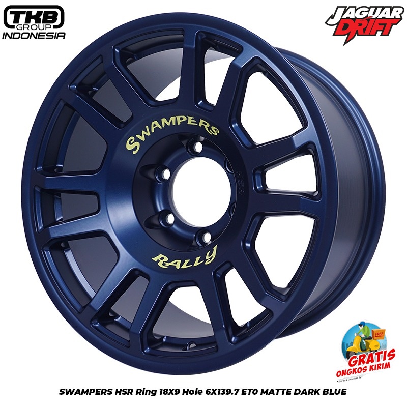 Jual Velg Mobil Ring 18 Pajero fortuner hilux triton Hsr Swampers R18X9 ...