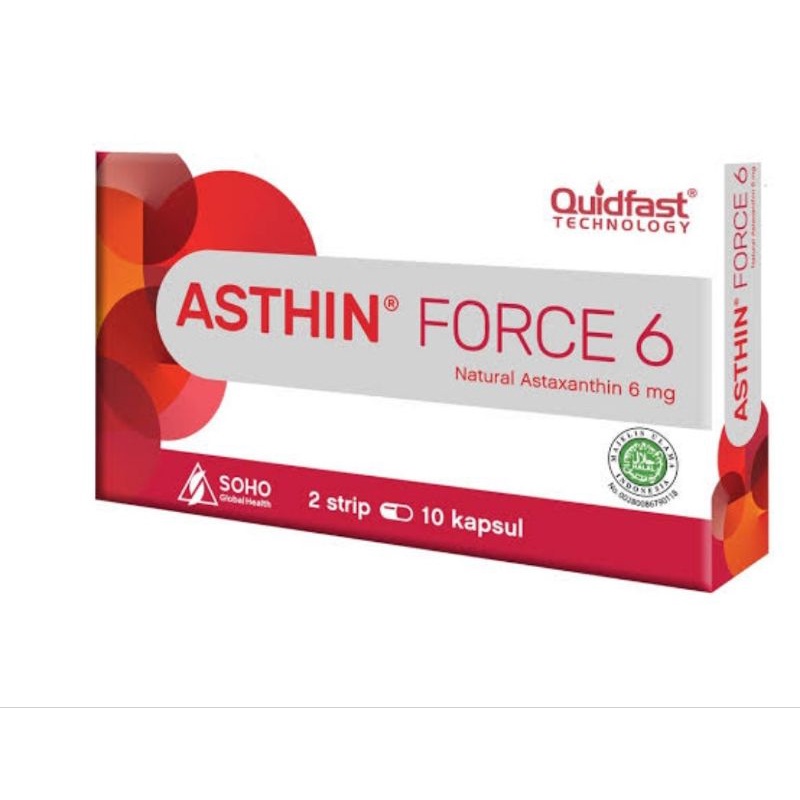 Jual Asthin Force 6 mg Box isi 20 Suplemen Antioksidan | Shopee Indonesia