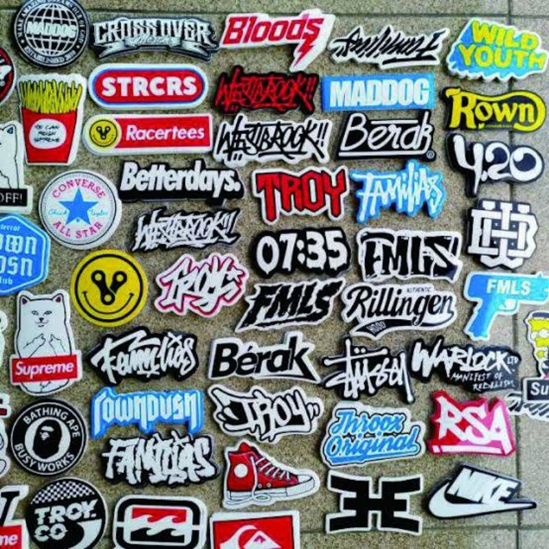 Jual Stiker Brand Distro Random Cutting isi 20 Pcs | Shopee Indonesia
