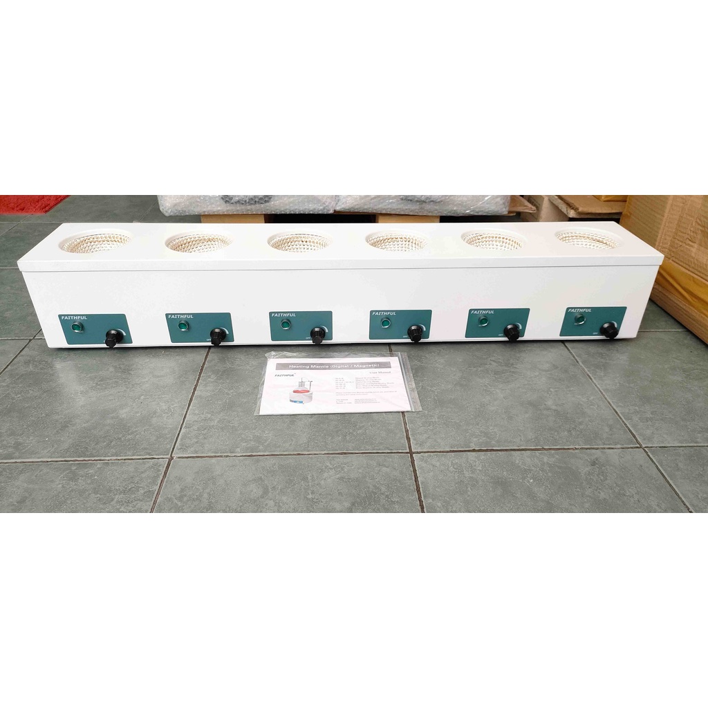 Jual Faithful Heating Mantle 250 ml x 6 Rows Heating Mantel 6 Tungku 6 ...