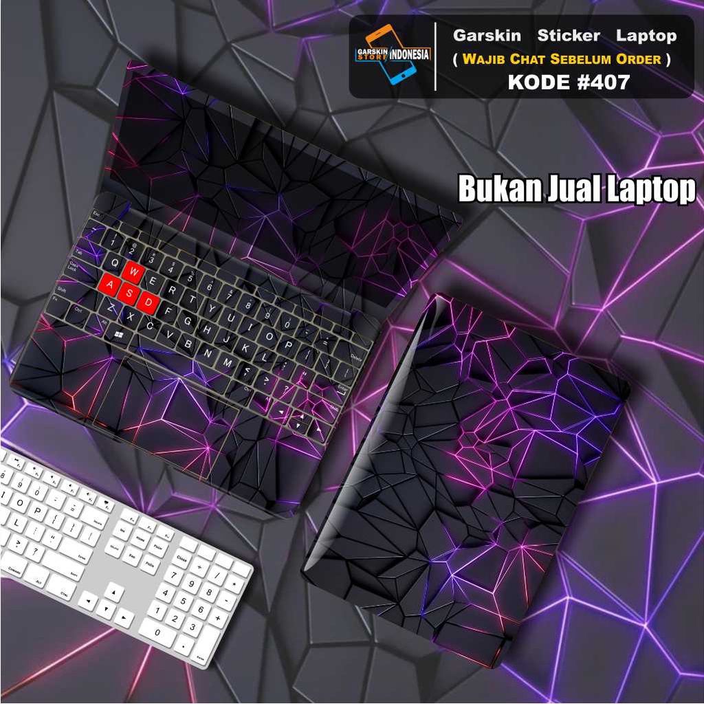 Jual Garskin Laptop Full Body Motif Kode #407-411 Bisa Custom Gambar ...