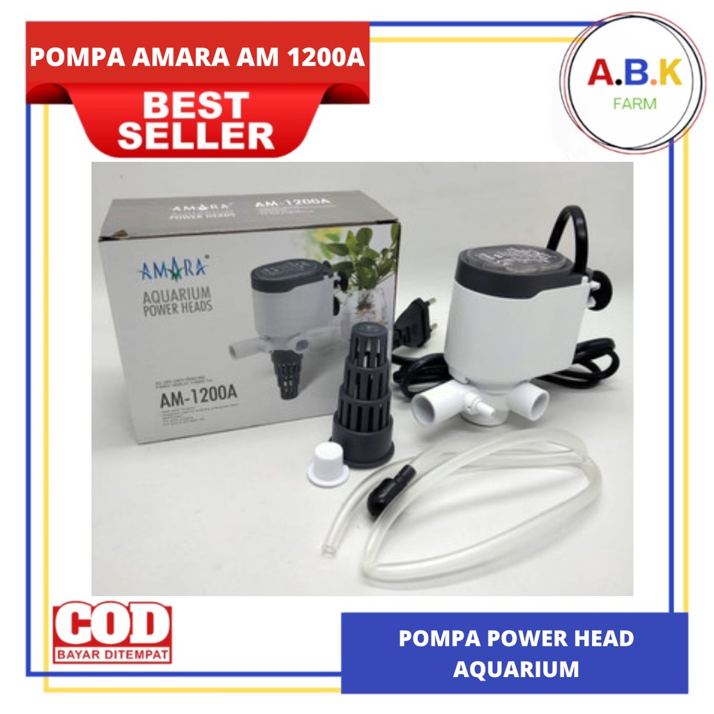 Jual POMPA POWER HEAD AQUARIUM AMARA AM 1200 A AM - 1200A POMPA AIR ...