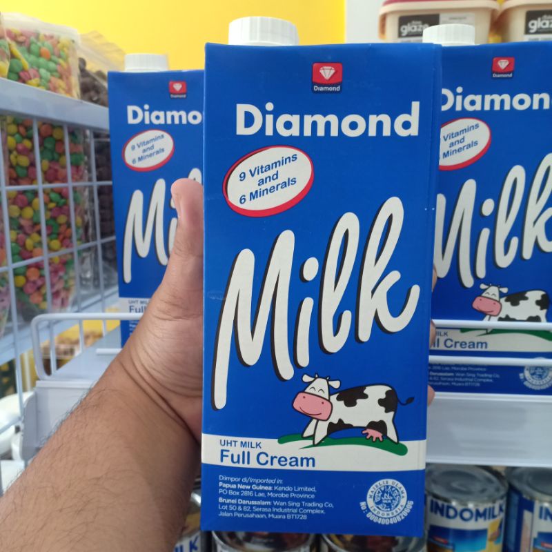 Jual SUSU UHT DIAMOND FULL CREAM 1L | SUSU UHT DIAMOND BIRU | SUSU CAIR ...