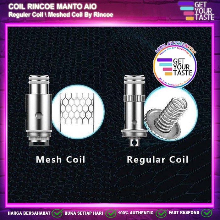 Jual Coil Rincoe Manto AIO 80W Replacement Authentic by Rincoe | Shopee ...