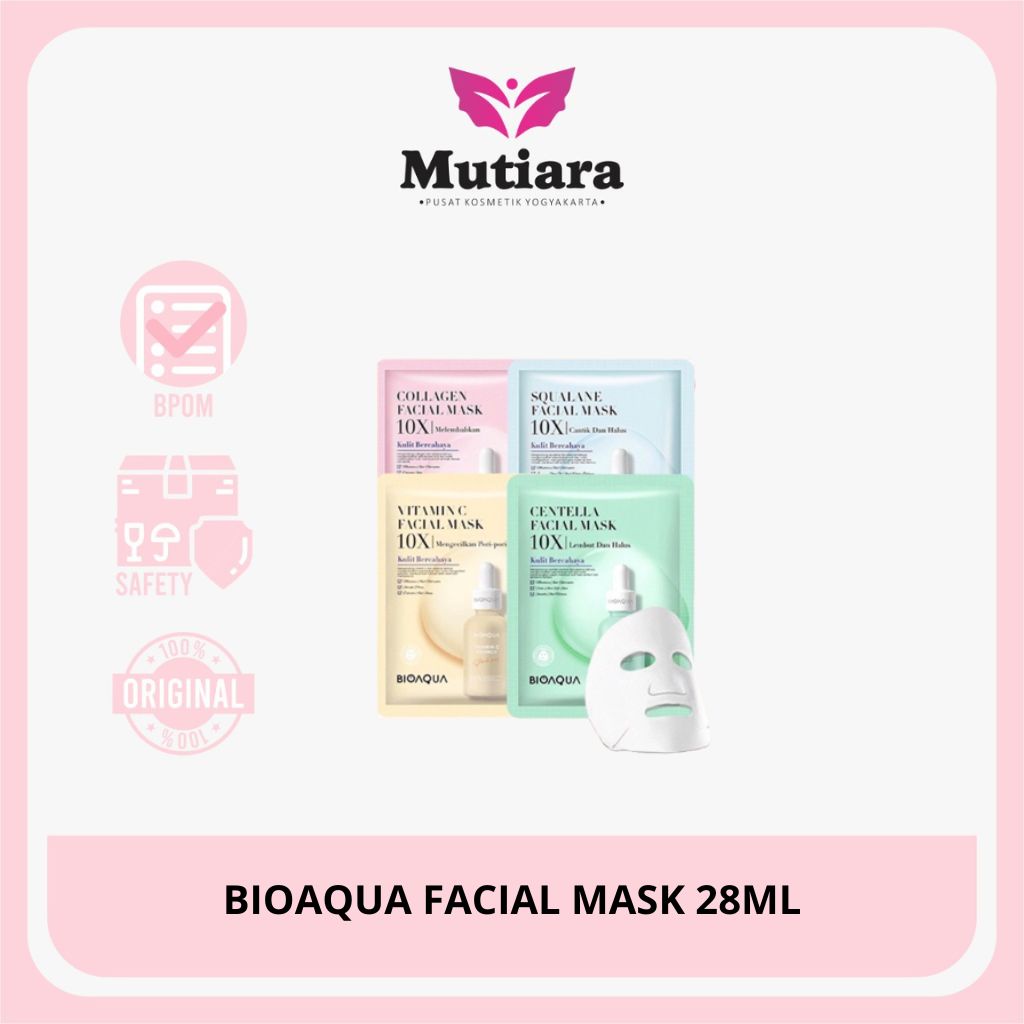 Jual BIOAQUA FACIAL MASK 28ML | Shopee Indonesia