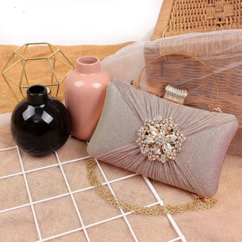 Jual CLUTCH WANITA BRANDED HANDBAG MC8 HAND BAG TENTENG JINJING PESTA ...