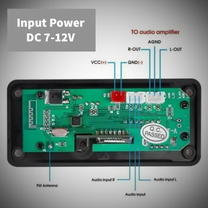 Jual Audio HIFI Bluetooth USB SD MP3 player Remote Control Car Kit ...