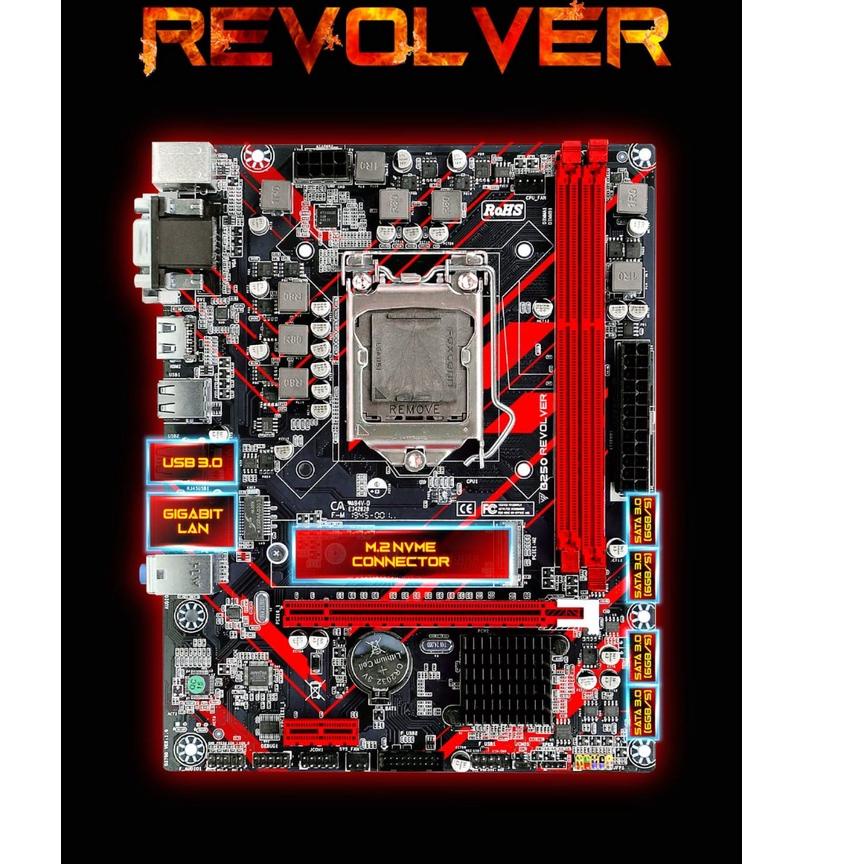 Jual kodeZ5l5K--Motherboard Gaming B250 REVOLVER VARRO SUPPORT NVME ...