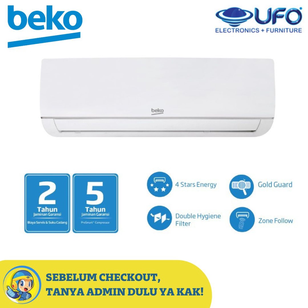 Jual Promo Ac BEKO AC BSFSA05 air conditioner SPLIT 0.5 PK Standart 1/2 ...