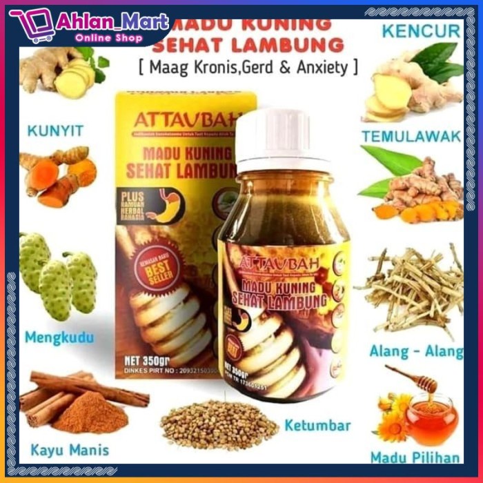 Jual Madu Kuning Sehat Lambung Attaubah Madu Maag Kronis Asam Lambung ...