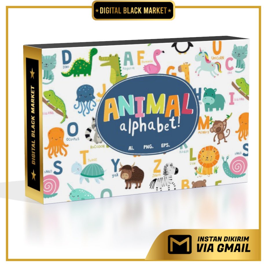 Jual Animal Alphabet Vector Set | Shopee Indonesia