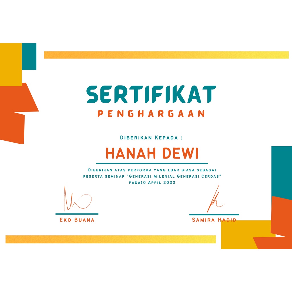 Jual JASA DESIGN SERTIFIKAT PIAGAM PENGHARGAAN | Shopee Indonesia