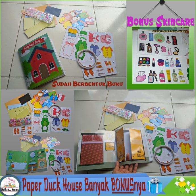 Jual Mainan Kertas Bebek Viral Paper Duck House Quite Book BELUM ...