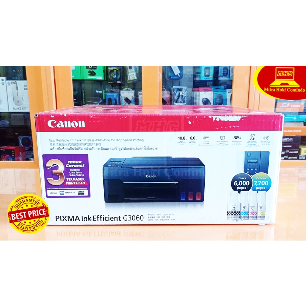 Jual PRINTER CANON G3060 PRINTER ALL IN ONE PRINT SCAN COPY ORIGINAL ...