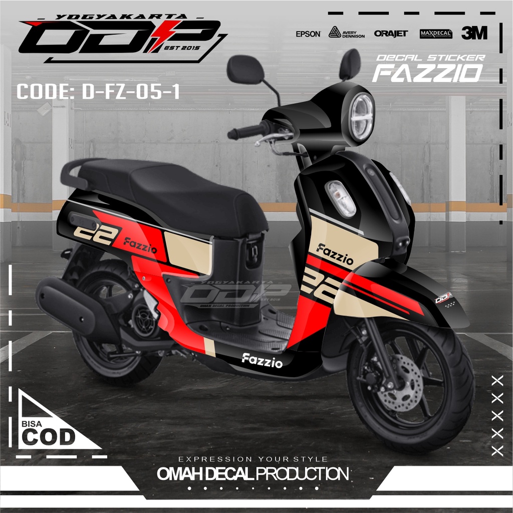 Jual DECAL STICKER YAMAHA FAZIO FULL BODY DECAL MOTOR MOTIF BONEKA LUCU ...
