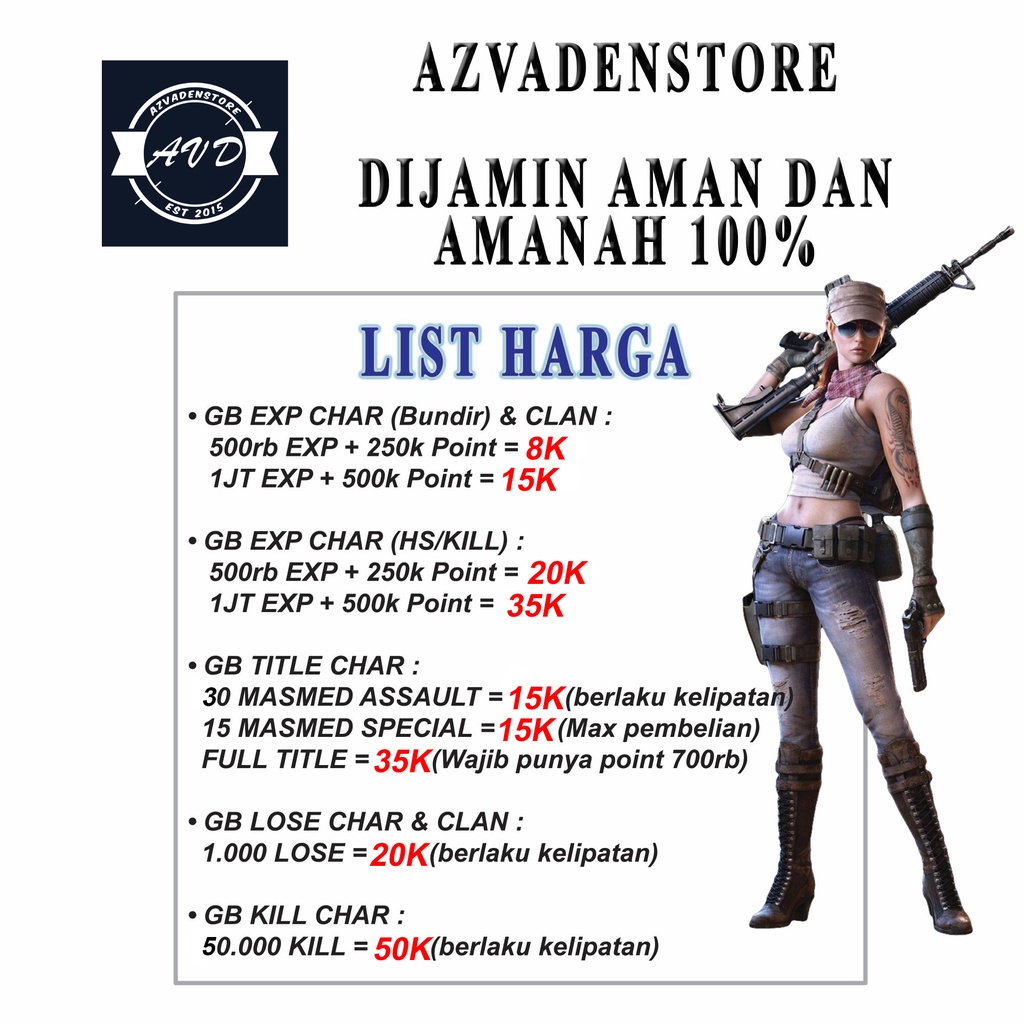 Jual GB EXP POINTBLANK ZEPETTO / GB PB ZEPETTO/ POINTBLANK TITLE ...