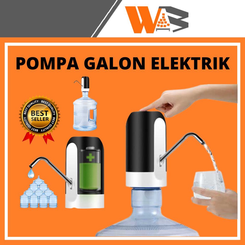 Jual COD Pompa Galon Electric Pompa Air Galon Elektrik Recharge ...