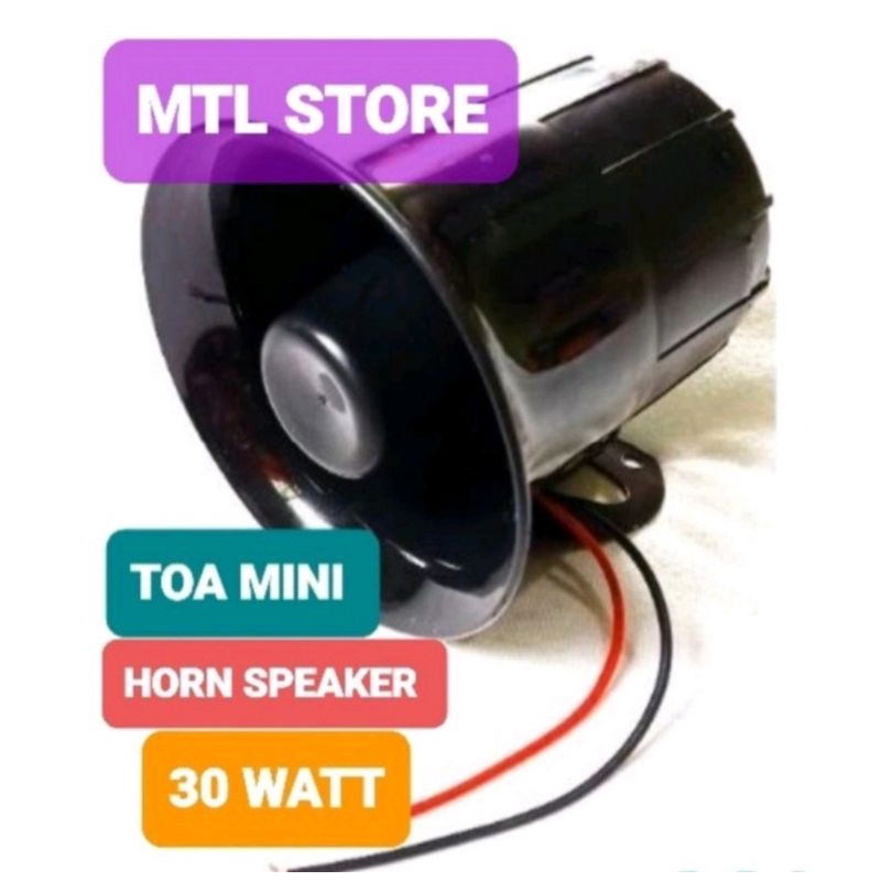 Jual TOA MINI 30 WATT//HORN SPEAKER//TOA PATWAL// SUARA JOS 12 volt ...