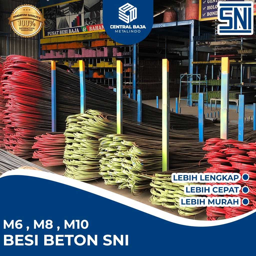 Jual Besi Beton SNI - BESI BETON 6 , BETON 8 , BETON 10 , BETON 12 ...