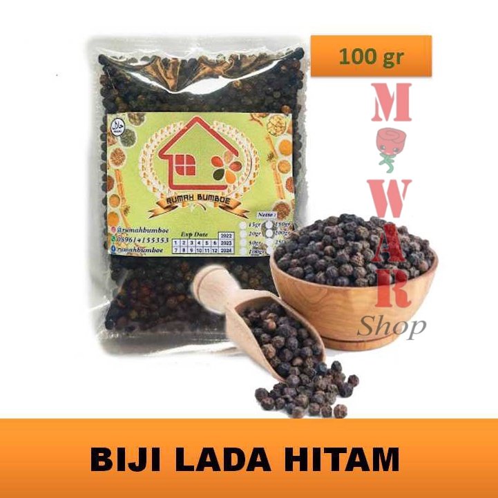 Jual (100 gr) BIJI LADA HITAM ATAU BUBUK LADA HITAM Premium Whole ...