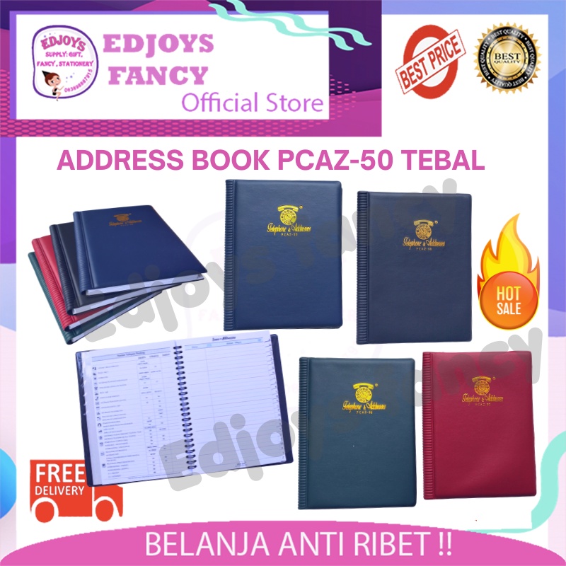 Jual Edjoys Buku telepon dan alamat spiral Address book spiral Buku ...