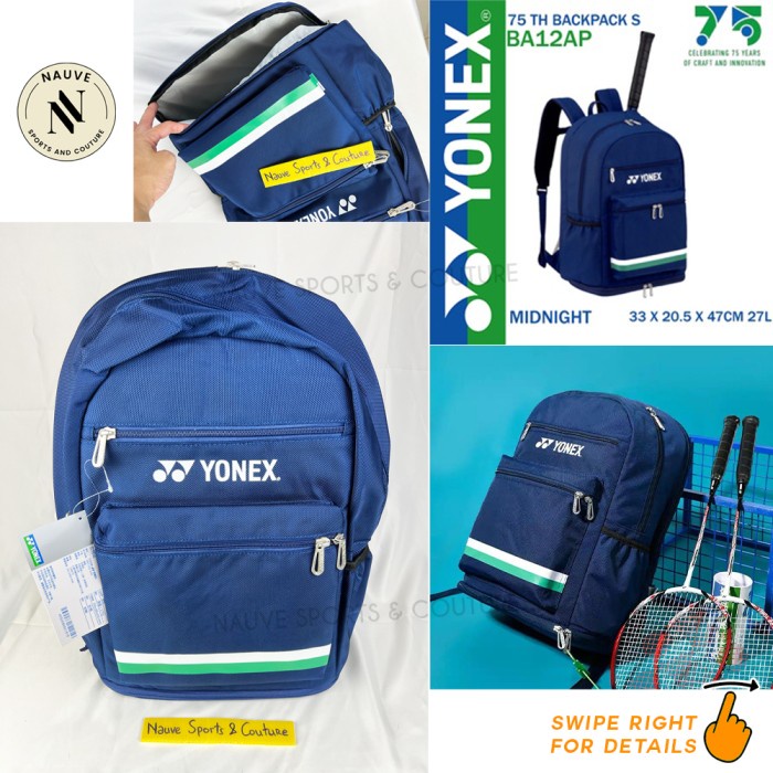 Jual Tas Badminton Yonex Backpack 75th Anniversary BAG08AP - Midnight ...