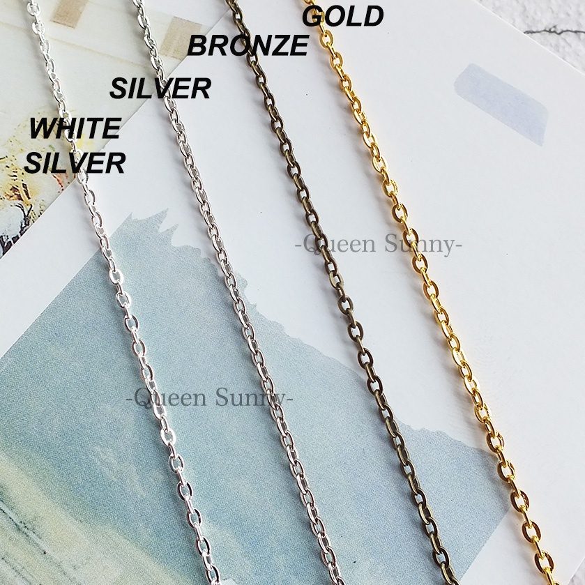 Jual Rantai Besi 2x3mm Rantai Kalung Rantai Gelang Aksesoris Craft ...