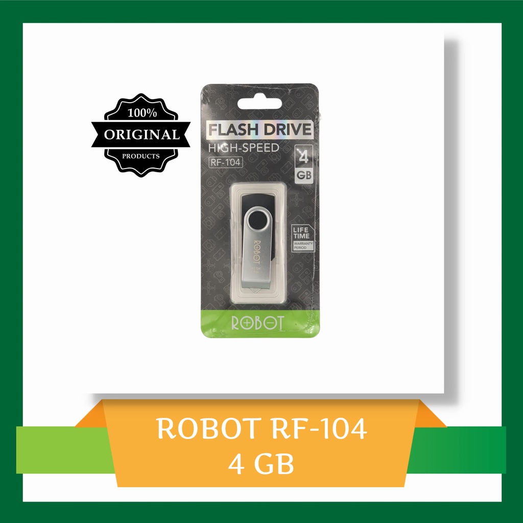 Jual Flashdisk Robot Real Capacity RF-104 4Gb/RF108 8gb/RF116 16gb ...
