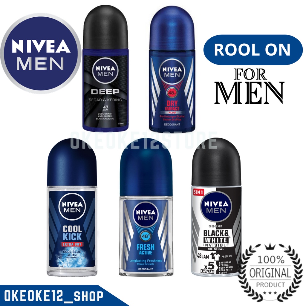 Jual Nivea men rool on 50ml | Shopee Indonesia