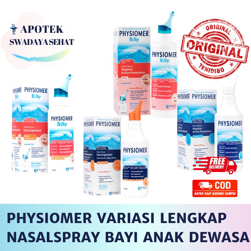 Jual PHYSIOMER NORMAL JET 135 ML Nasal Spray ; HYPERTONIC DECONGESTAN ...