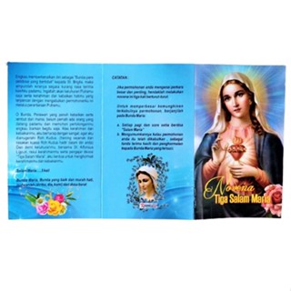 Jual Lembar Doa Katolik Novena 3 Salam Maria Traktat Lembaran Kaplet Buku Kartu Selebaran ...