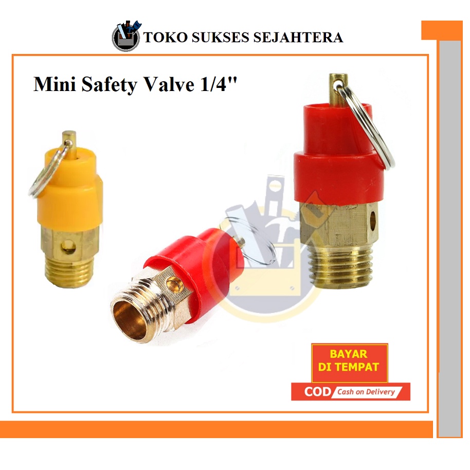 Jual Safety Valve Compressor Atau Kran Pengaman Tekanan Kompressor Mini Safety Valve 1 4 Mini