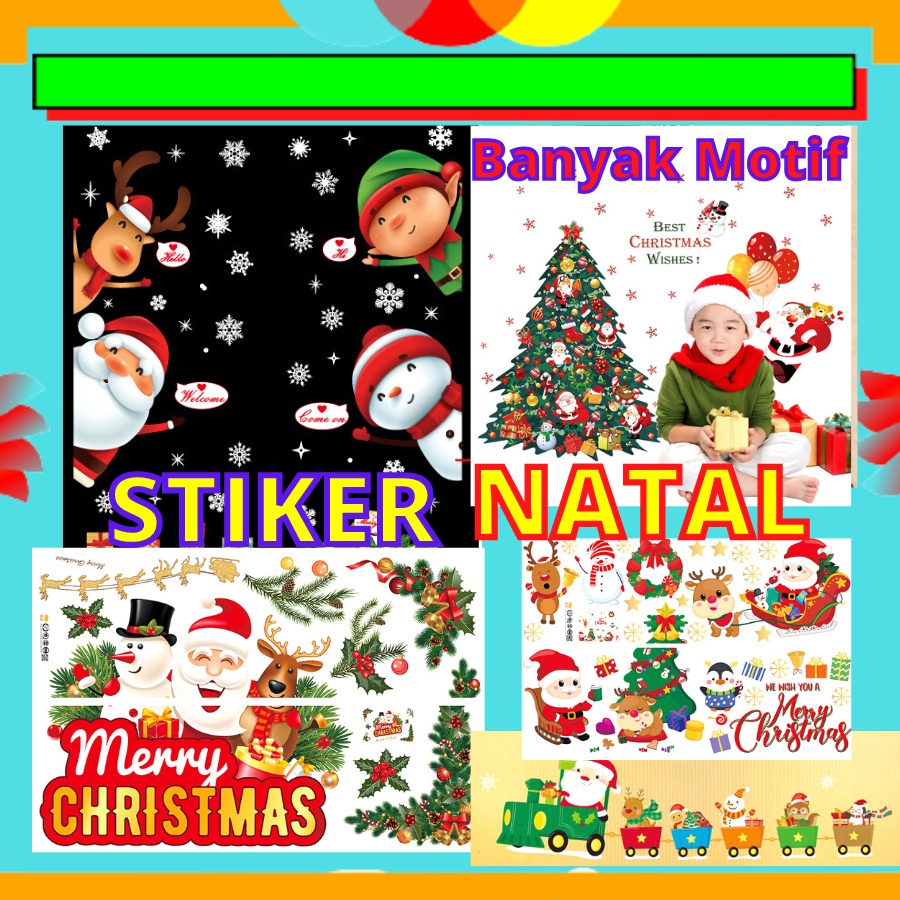 Jual WALLSTICKER WALL STIKER STICKER NATAL WALLSTIKER SETIKER ...