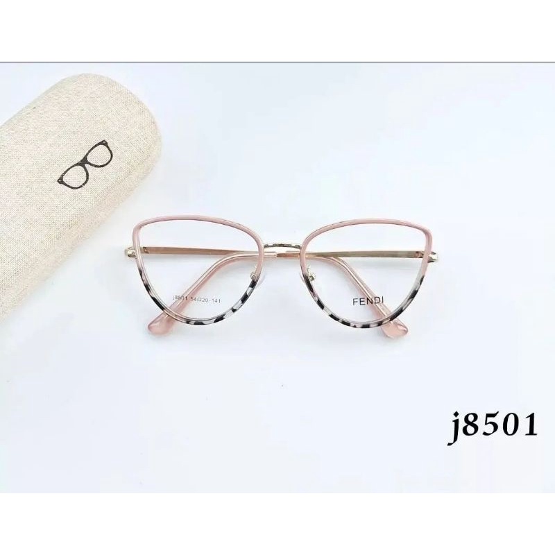 Jual frame kacamata cat eye gradasi pink loreng limited edition ...