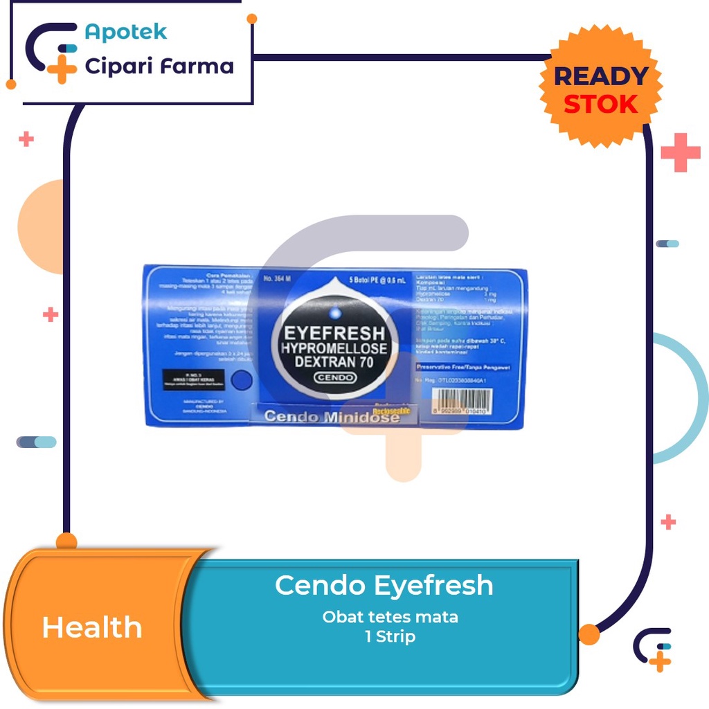 Jual Cendo Eyefresh Obat Tetes Mata Kering | Iritasi Ringan | Infeksi ...