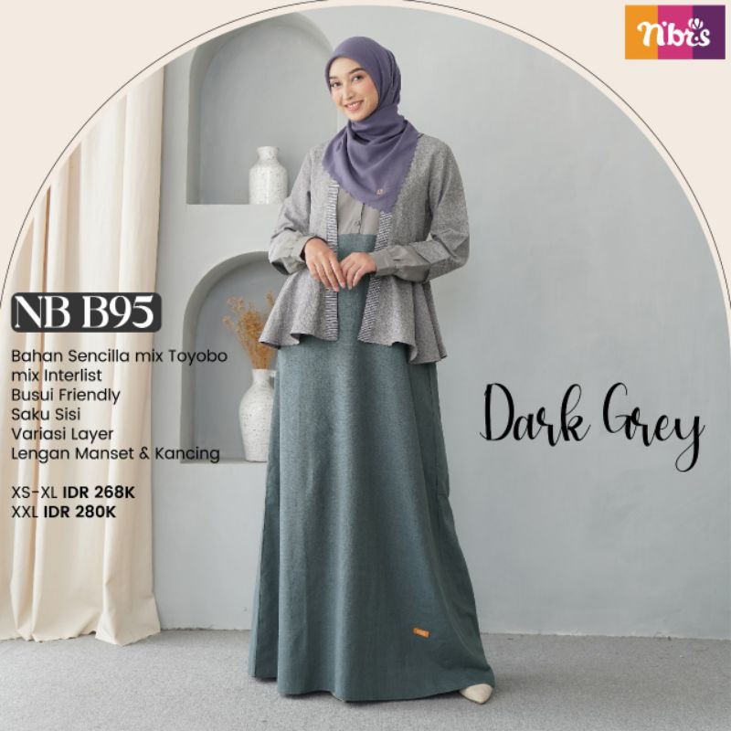 Jual Couple Mom Dad NB B95 NSK 95 Navy Brown Dark Grey Couple Nibras ...