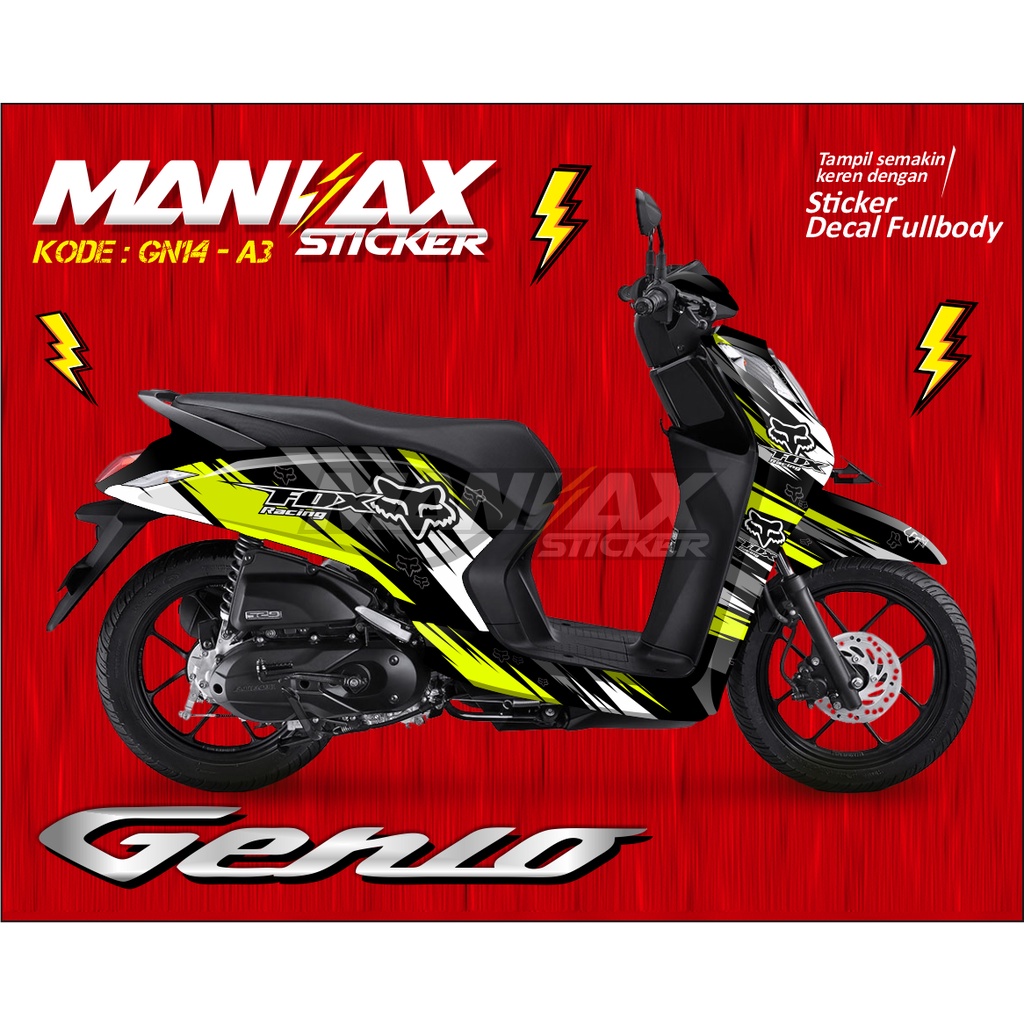 Jual DECAL GENIO FULLBODY STRIPING HONDA GENIO 2022 STICKER DECAL GENIO ...