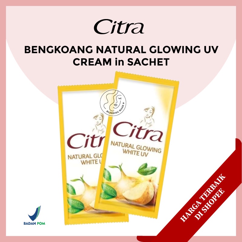Jual CITRA Bengkoang Natural Glow UV Hand & Body Lotion Sachet - 9mL | Shopee Indonesia