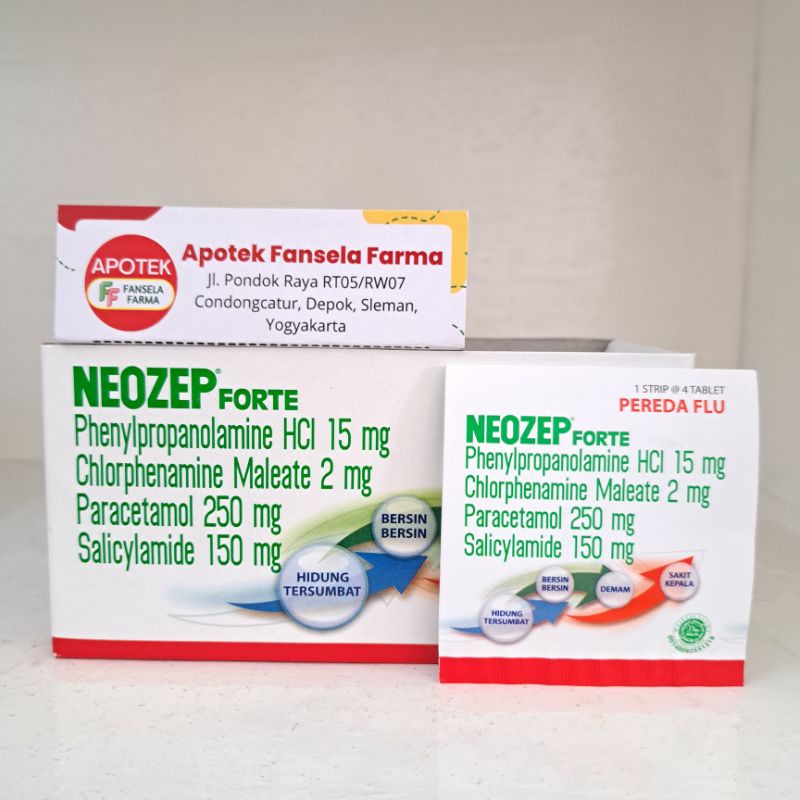 Jual Neozep Forte pereda flu pilek hidung tersumbat bersin | Shopee ...