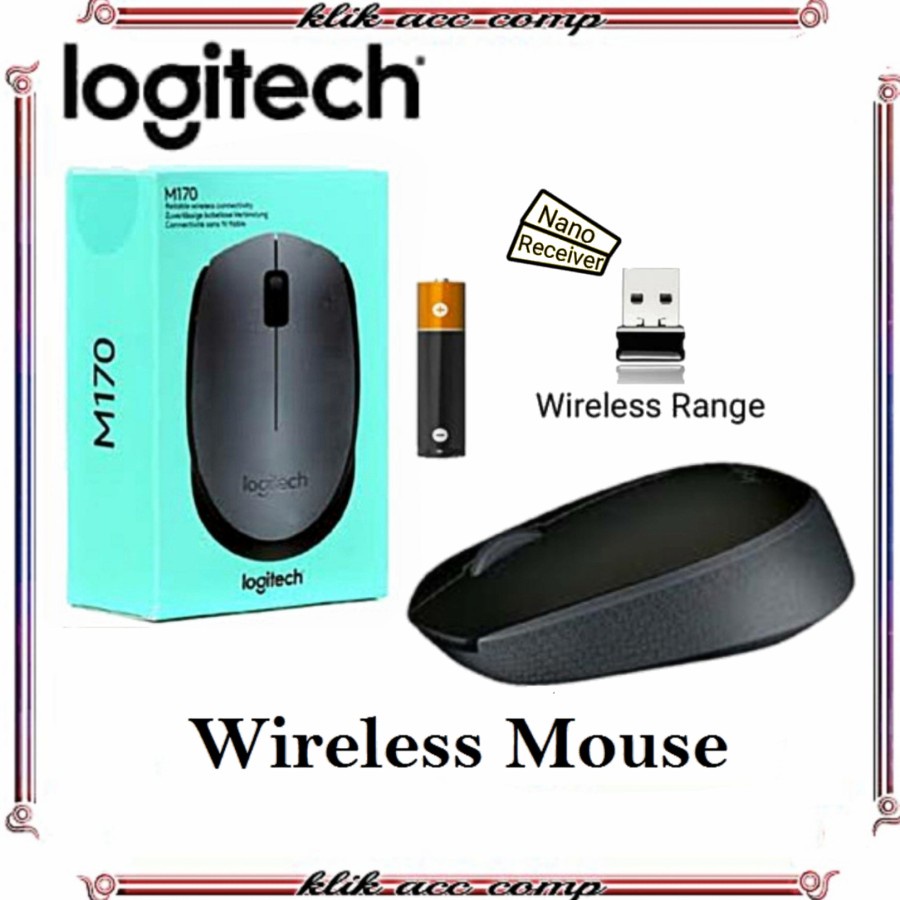 Jual Logitech Mouse Wireless M 170 ORI | Shopee Indonesia