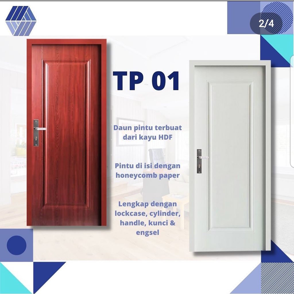 Jual PINTU UTAMA TOP / PINTU KAMAR TOP/ PINTU TOP WOODER DOOR | Shopee ...
