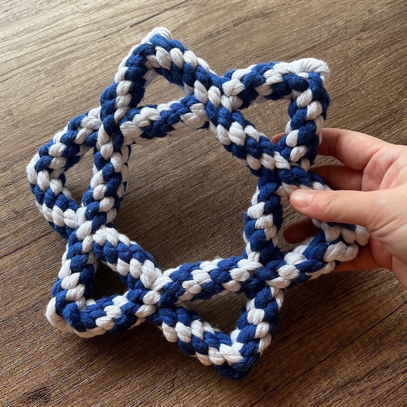 Jual Big size chewing rope for teething and clean teeth star | Shopee ...