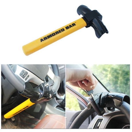Jual Kunci Keamanan Stir Mobil Anti Maling Saat Parkir Model T | Shopee ...