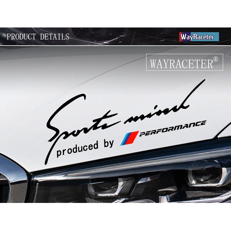 Jual M Performance Sticker Car Eyebrow Headlight Decal For BMW F20 F21 ...