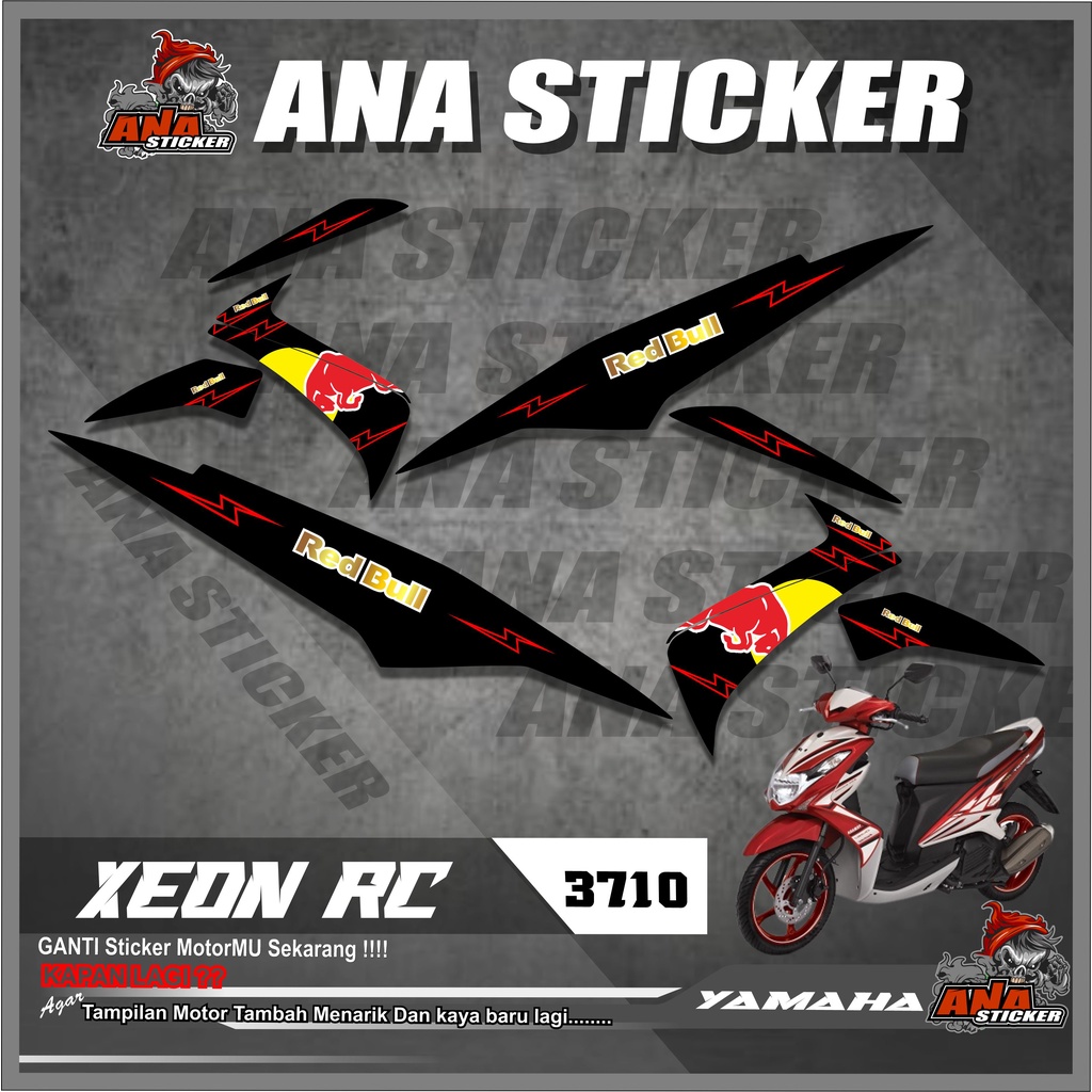 Jual 3710 Sticker Variasi Yamaha XEON RC List REDBULL | Shopee Indonesia