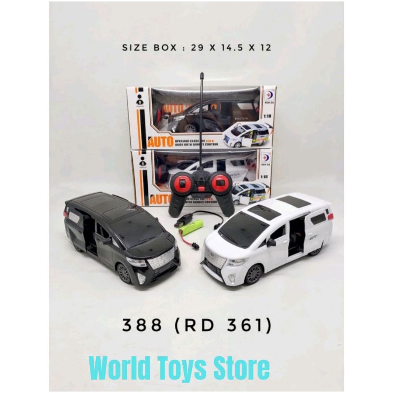 Jual RC Mainan Mobil Alphard Remote Control Alphard Buka Pintu Otomatis ...