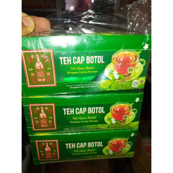 Jual teh hijau melati celup cap botol | Shopee Indonesia